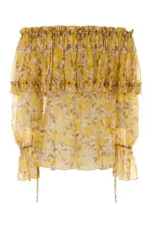 Chloé Printed Crepe Blouse