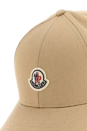 Moncler Beige Cotton Baseball Cap