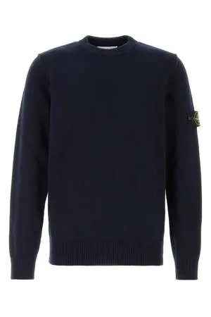 Stone Island Midnight Wool Blend Sweater - Blue