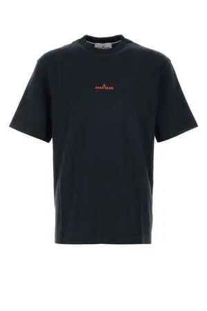 Stone Island Navy Cotton T-shirt - Blue