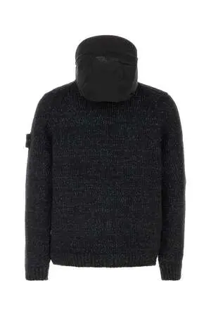 Stone Island Melange Cotton Blend Reversible Jacket
