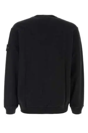 Stone Island Slate Stretch Cotton Sweatshirt