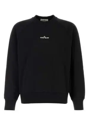 Stone Island Cotton Sweatshirt - Black