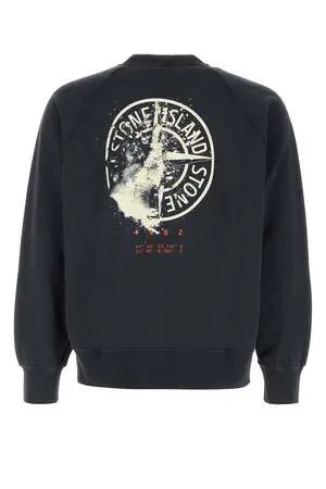 Stone Island Navy Cotton Sweatshirt