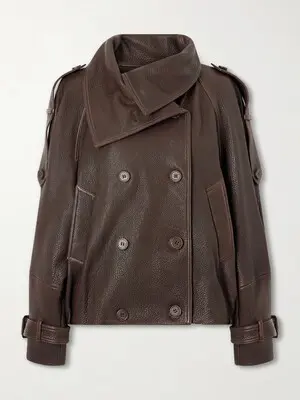 Acne Studios Full-grain Leather Jacket - Brown