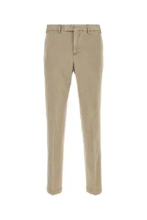 PT TORINO Cappuccino Stretch Cotton Pant - Light Brown