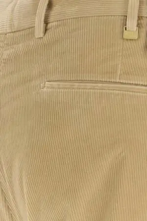 PT TORINO Beige Stretch Corduroy Pant