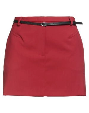 Patrizia Pepe Woman Mini Skirt Black Size 2 Polyester, Elastane Red