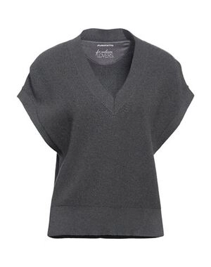 PUROTATTO Cashmere V-neck Sleeveless Sweater - Lead