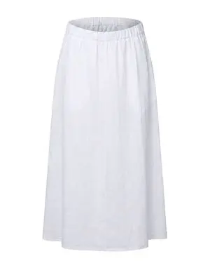 120% Lino Midi Skirt - White