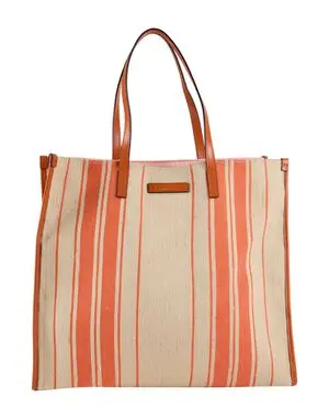 THE BRIDGE Shopper Bag With Leather Trims And Striped Pattern