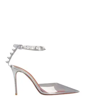 Amina Muaddi Pvc Pumps With Crystal Embellishments