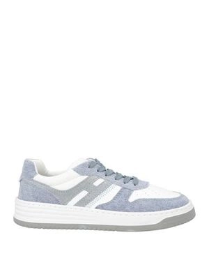 Hogan Sneakers Size Leather, Textile Fibers - Slate Blue