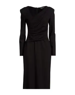 Emporio Armani Midi Dress In Viscose, Polyamide, And Elastane