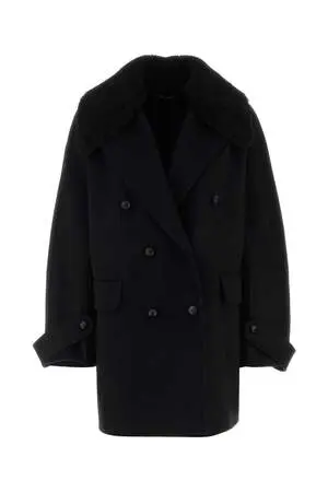 ERMANO SCERVINO Ermanno Scervino Wool Coat - Black