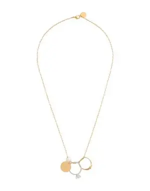 Marni Metal Pendant Necklace With Charms