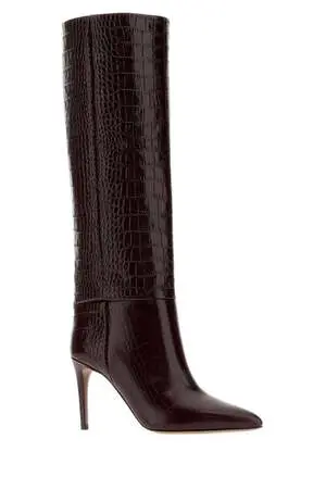 Paris Texas Burgundy Leather Boots