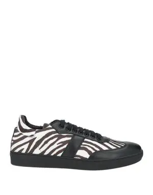 NILA & NILA Zebra Print Leather Low-top Sneakers