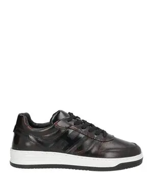 Hogan Sneakers Burgundy Size Leather