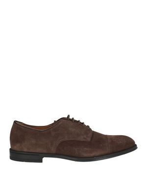 DOUCAL'S Suede Lace-up Derby Shoes - Dark Brown