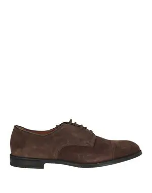 DOUCAL'S Suede Lace-up Derby Shoes - Dark Brown