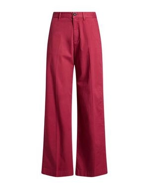 Massimo Alba Pants Garnet Size Cotton, Elastane - Red