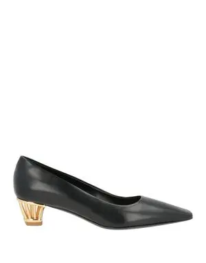 FERRAGAMO Lambskin Pumps With Cone Heel