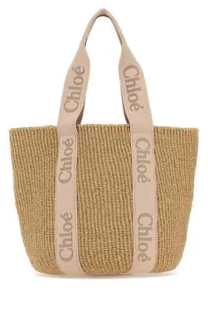 Chloé Paper Large Woody Shopping Bag - Brown