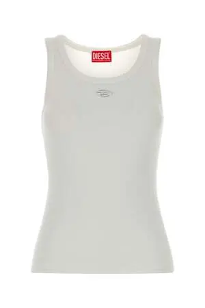 DIESEL® Stretch Cotton Ribbed Tank Top - White