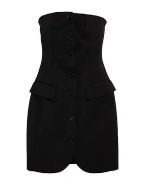 DONDUP Mini Dress Size Virgin Wool, Elastane
