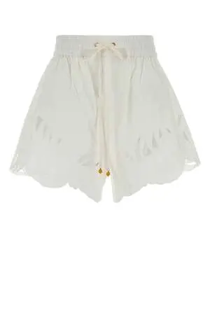 Zimmermann Poplin Mahon Shorts - White
