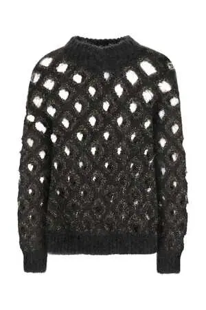 Brunello Cucinelli Mohair Blend Oversize Sweater - Gray