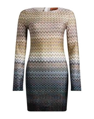 Missoni Mini Dress Ivory Size Viscose, Metallic Fiber - White