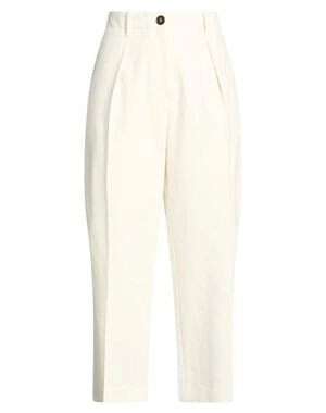 Brunello Cucinelli Pants Size Cotton, Wool, Polyester - White