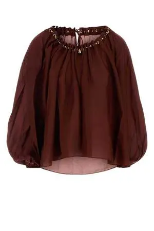 Zimmermann Silk Aster Blouse - Red