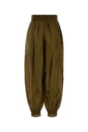 Zimmermann Silk Mahon Pants - Green