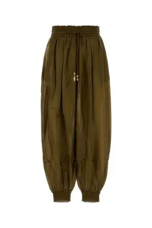 Zimmermann Silk Mahon Pants - Green