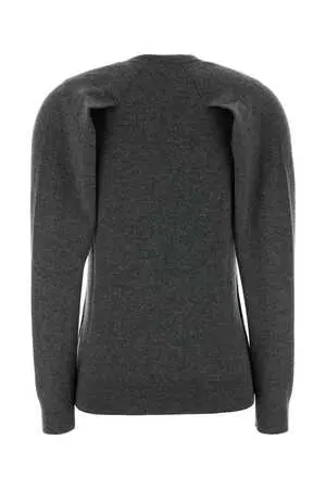 JIL SANDER Dark Grey Cashmere Sweater - Gray
