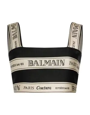 Balmain Top Size Viscose, Polyamide, Elastane