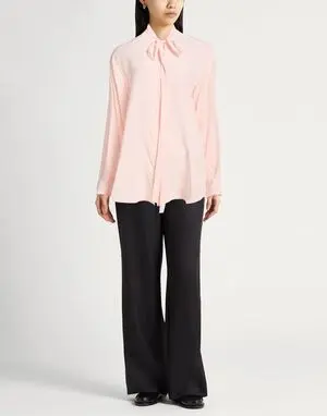 Aspesi Light Silk Shirt With Bow Detail