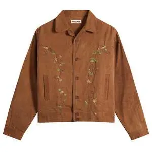STORY MFG. Hand Embroidered Wander Jacket - Bark Brown
