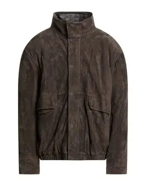 Emporio Armani Suede Jacket - Grey
