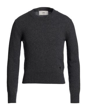 AMI Paris Sweater Charcoal Size Cashmere, Wool - Grey