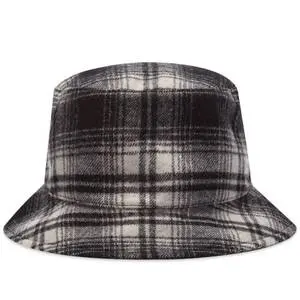 A.p.c. Alex Check Bucket Hat - Black