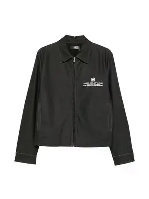 Amiri Logo-print Overshirt - Black