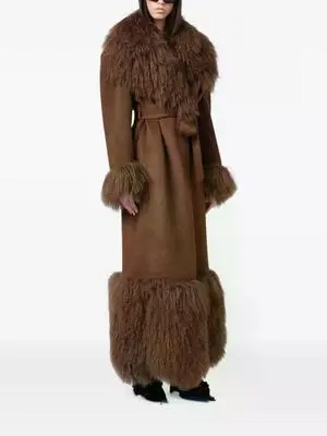 Giuseppe Di Morabito Shearling-trim Belted Coat