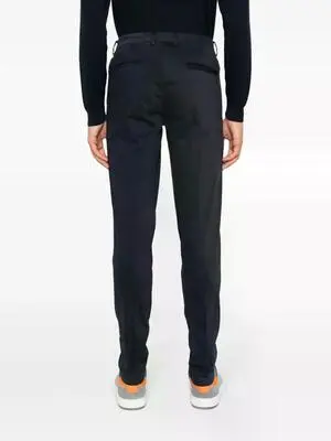 Boggi Milano Straight-leg Stretch-cotton Chino Trousers - Blue