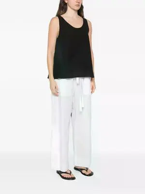 MOUTAKI Scoop-neck Sleeveless Blouse