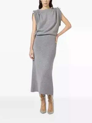 Giuseppe Di Morabito Embellished Knitted Midi Dress