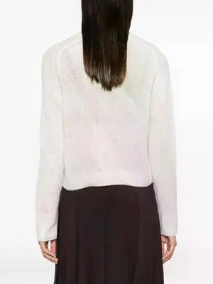 LISA YANG Solene Raglan-sleeve Sweater - White
